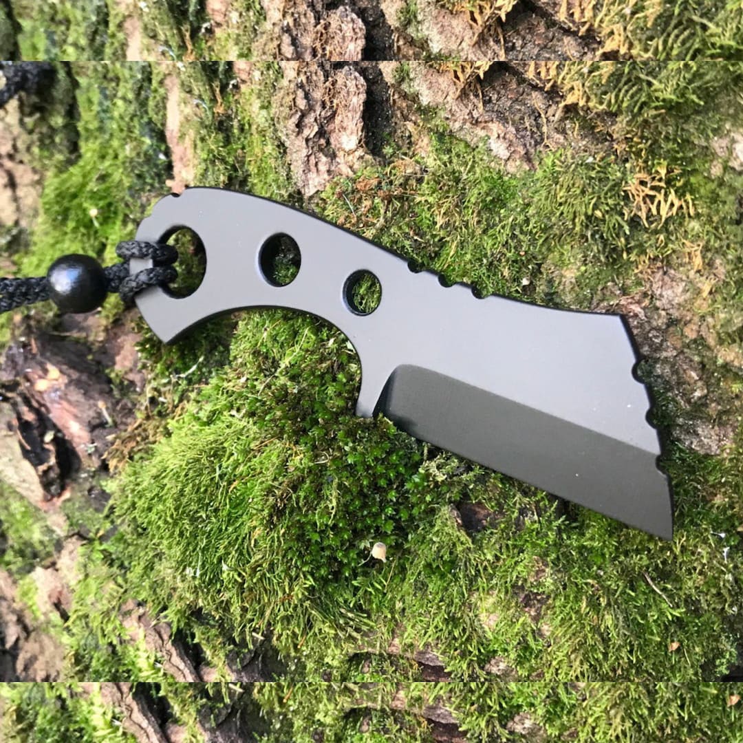 Custom Pocket Knife for EDC. Compact Fixed Blade. Knife Handmade D2 ...