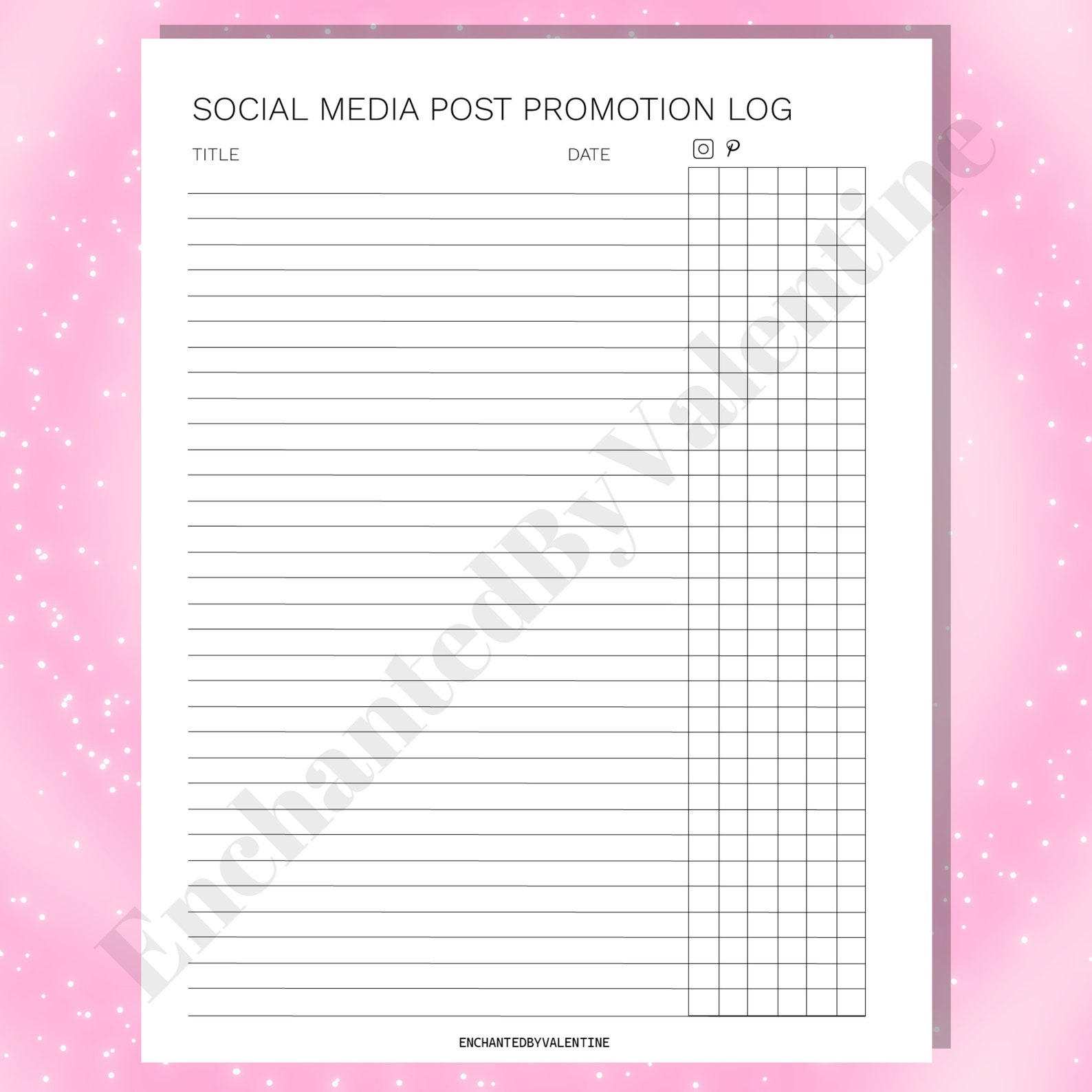 Printable Blog Planner Bundle, Blogger Kit, Content Strategy, Social ...