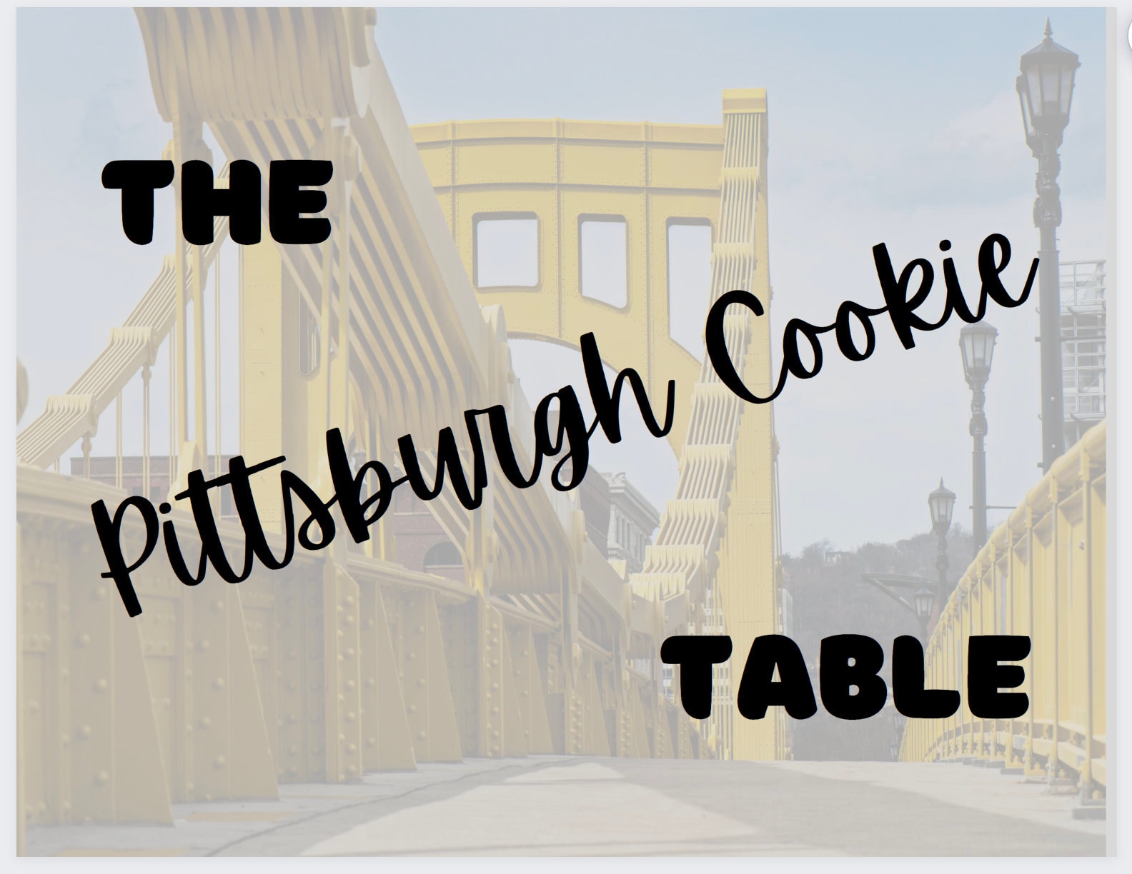 Pittsburgh Cookie Table Sign! - Etsy