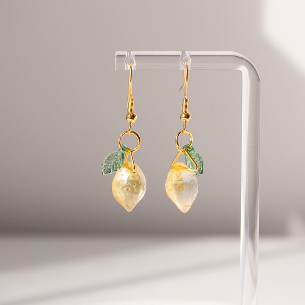 Lemon Earrings - Etsy