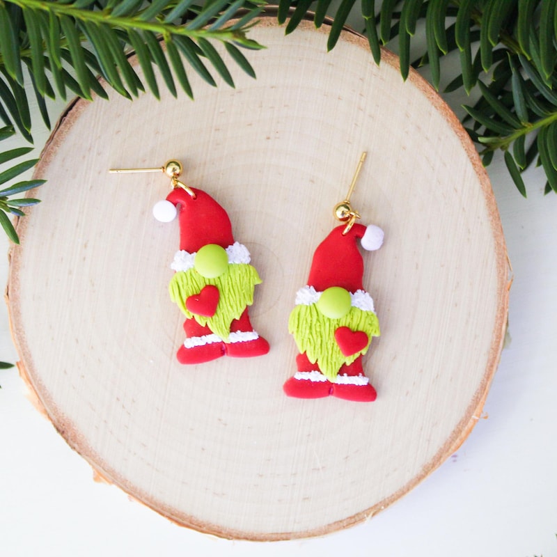 Grinch Earrings - Etsy