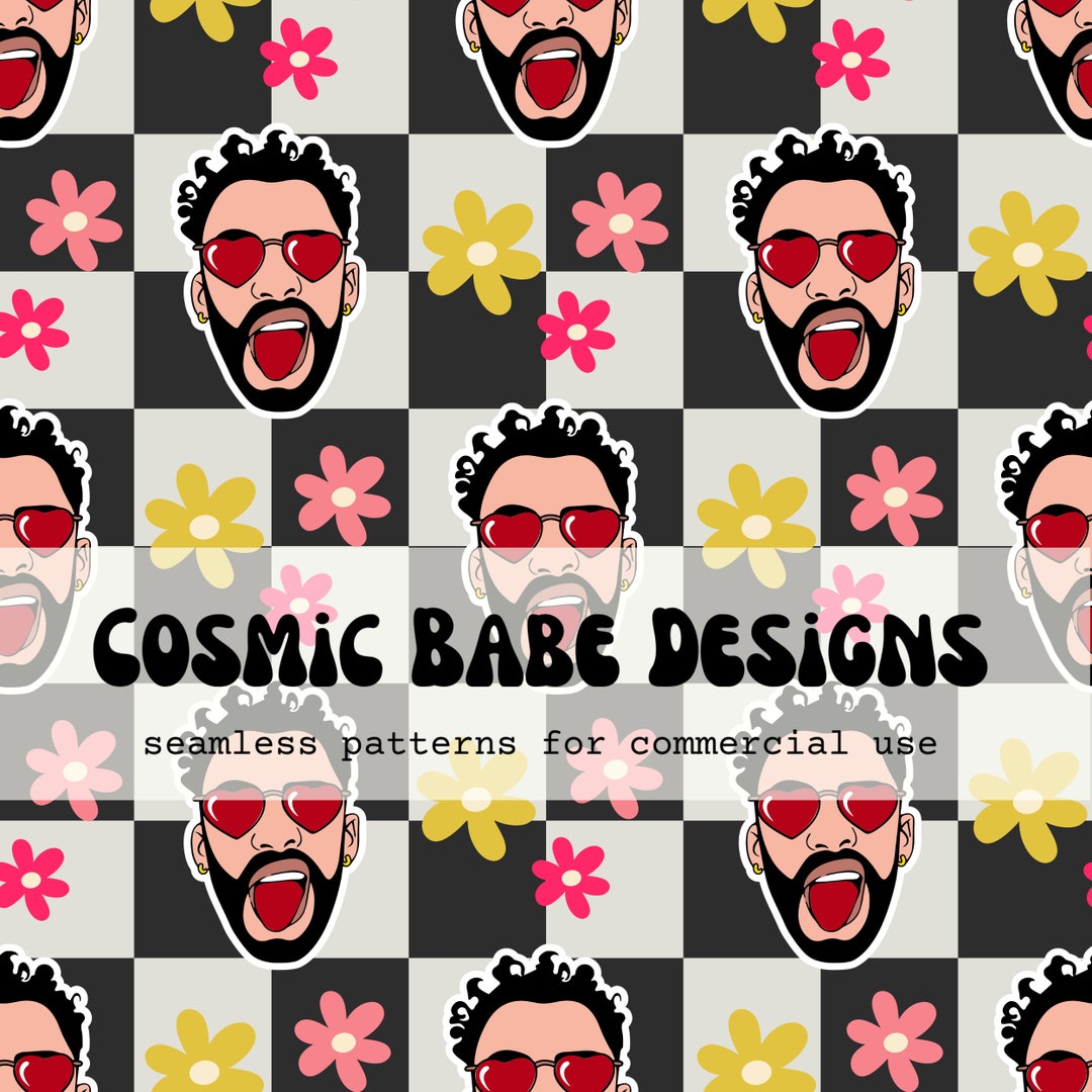 Benito Heart Glasses Un Verano Sin Ti Black and White Floral Checkered ...