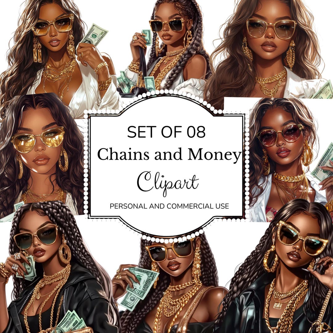 Money Girls Clipart, High-quality Clipart, Money Girls, Premium Digital ...