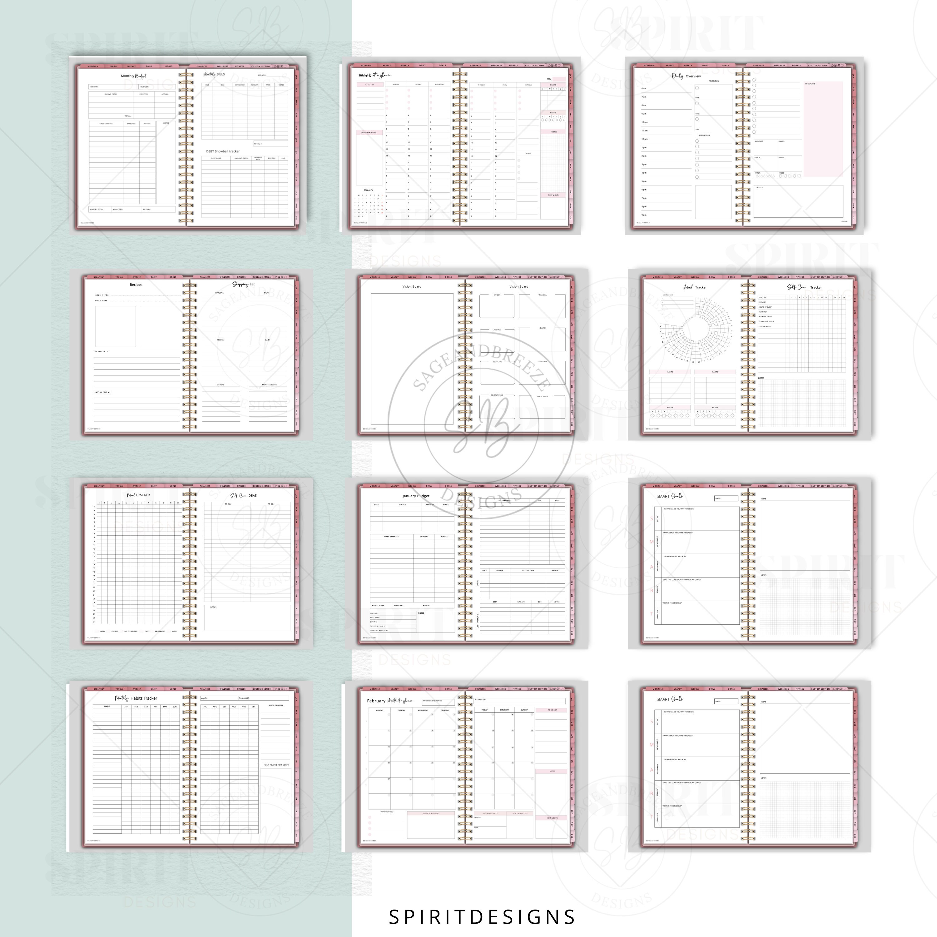 Melanin Digital Planner, Black Girl Digital Planner, Planner Dated ...