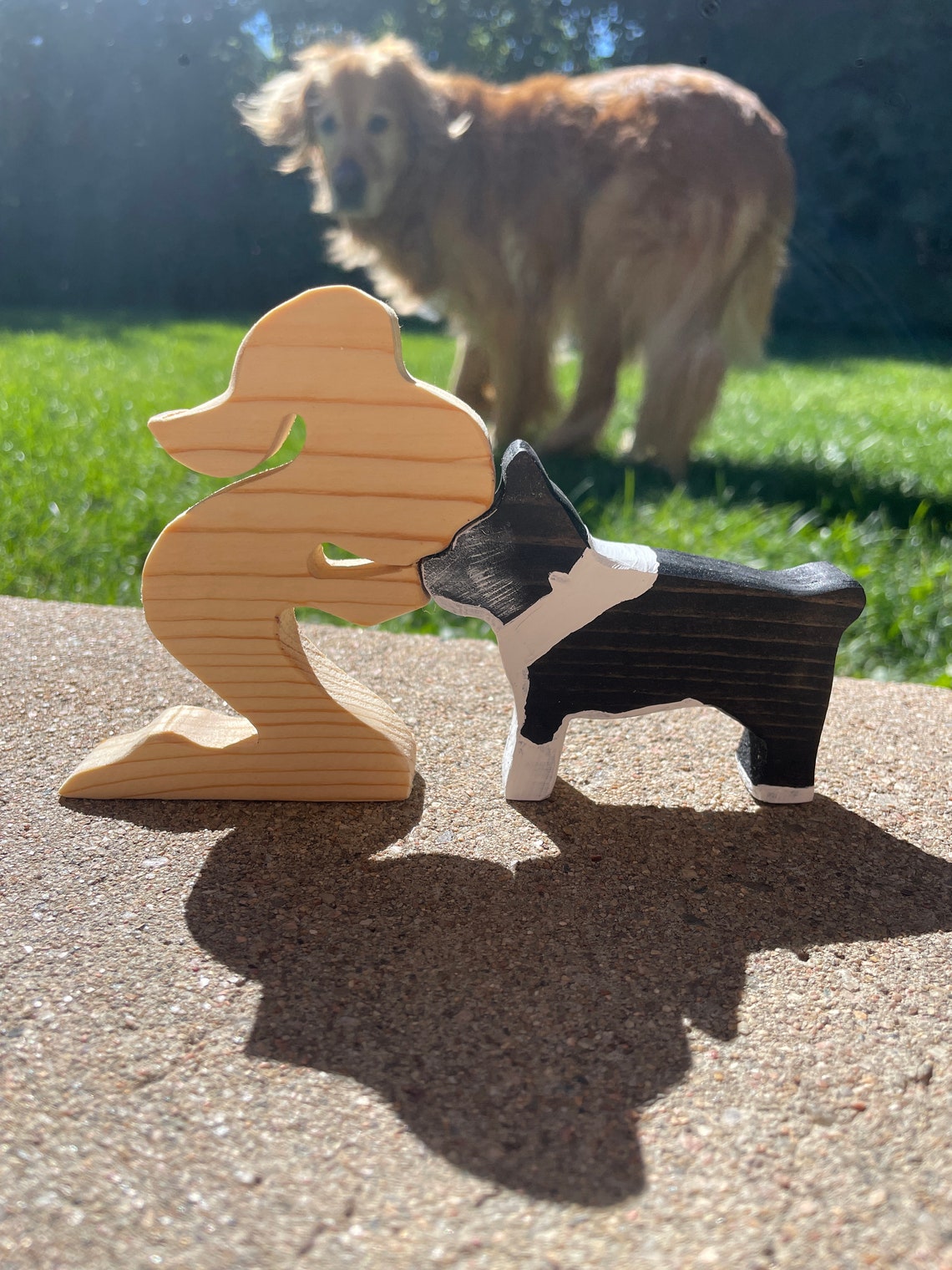 Human & Boston Terrier Dog - Companion Figure Free Customization, Free ...
