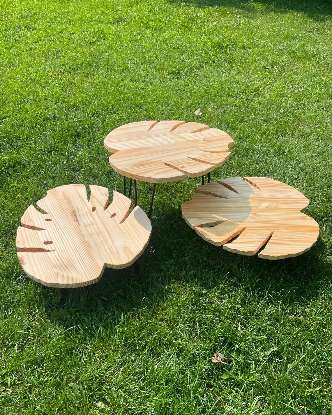 8 Inch Tall Large Monstera Leaf Plant Stand End Table - Etsy