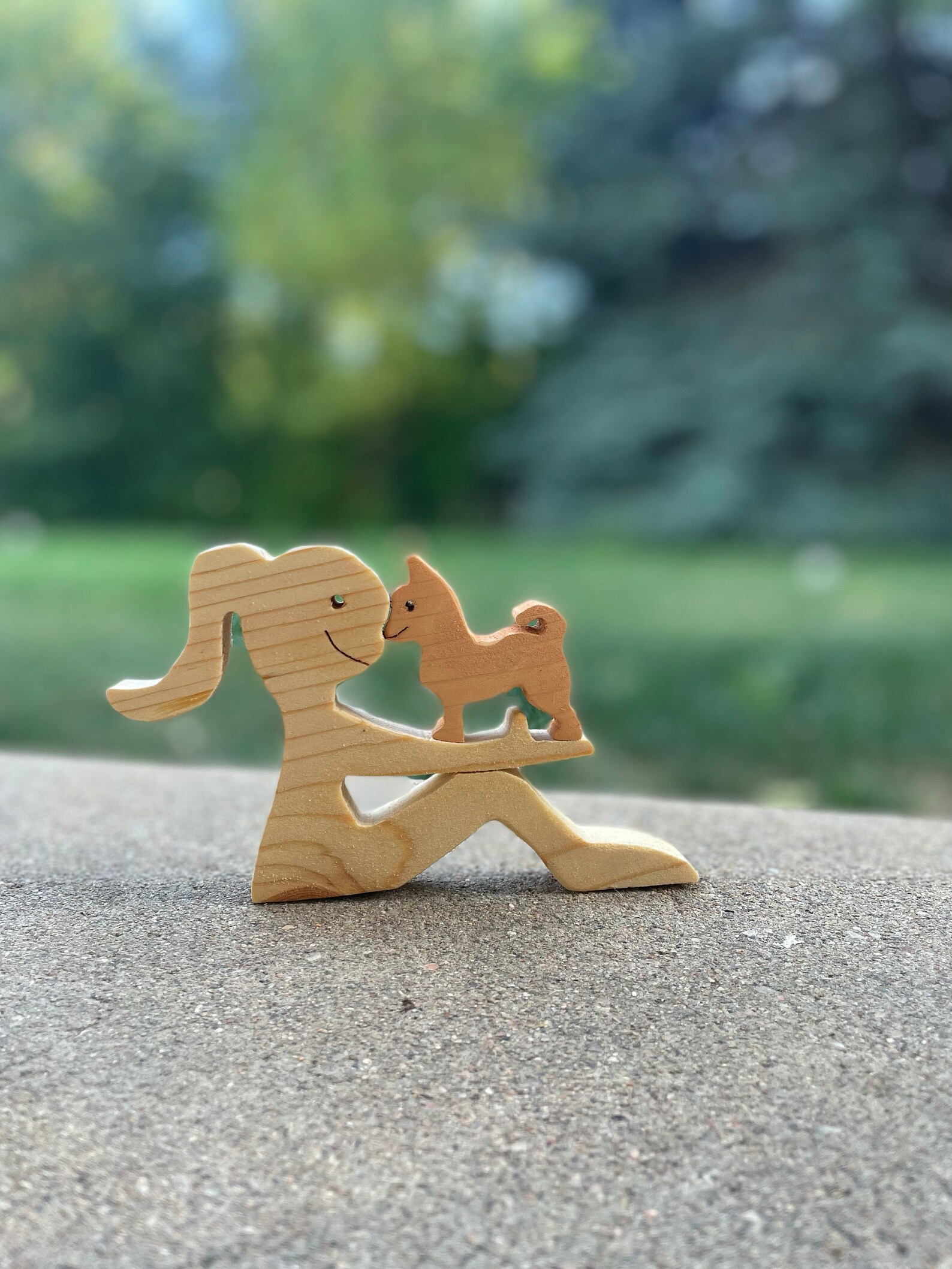 Long Hair Human & Small Dog/ Chihuahua Companion Figures - Etsy