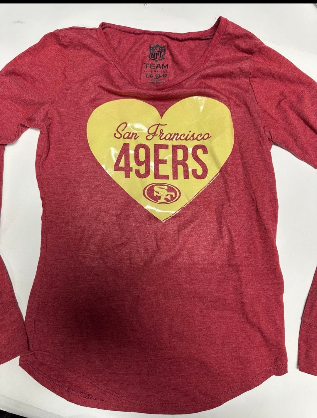 Girls San Francisco 49ers Football NFL Large Long Sleeve Kids - Etsy