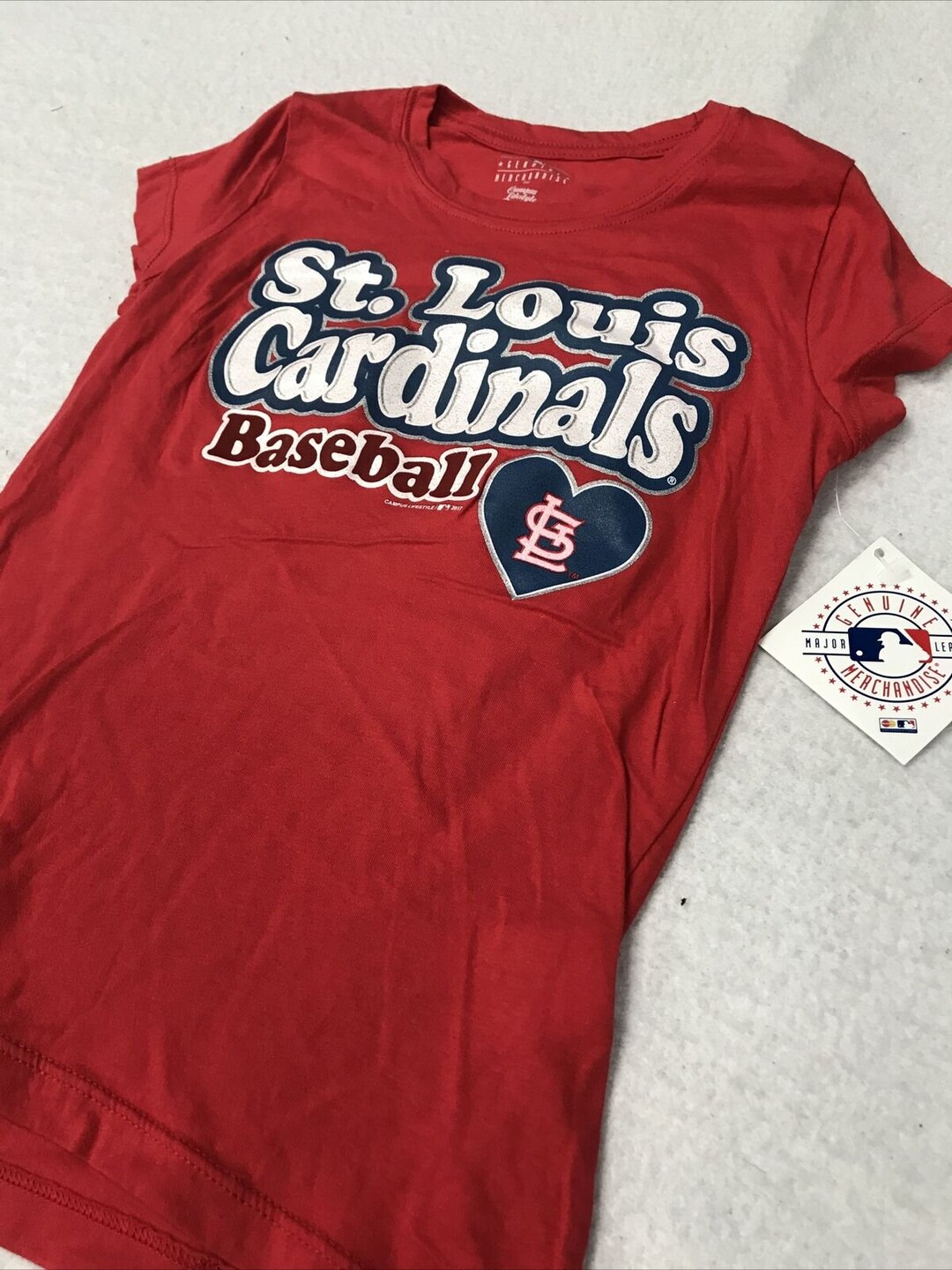 Girls Kids Red St Louis Cardinals MLB Baseball Shirt Large - Etsy