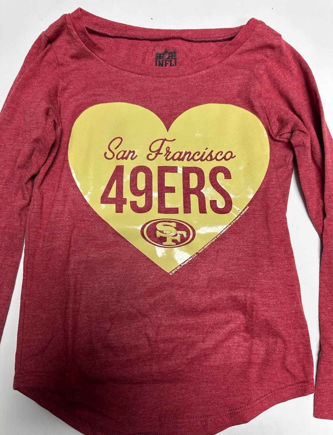 Girls San Francisco 49ers Football NFL Small Long Sleeve Kids - Etsy