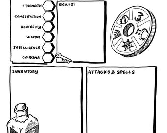 Alchemist's Cupboard D&D 5e Character Sheet - Dnd - Printable Sheets ...