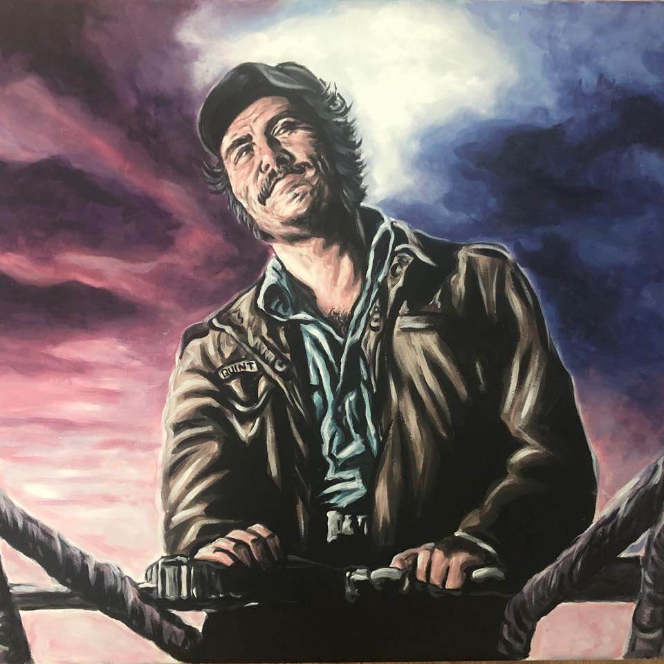 Movie Print of Quint at Sea From Jaws 1975 - Etsy
