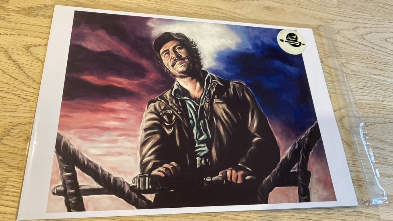 Movie Print of Quint at Sea From Jaws 1975 - Etsy