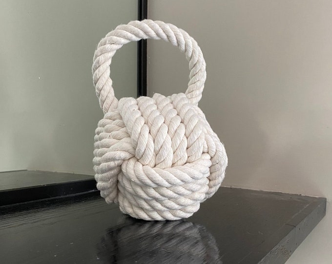 Large Monkey Fist Rope Décor With Loop - Etsy