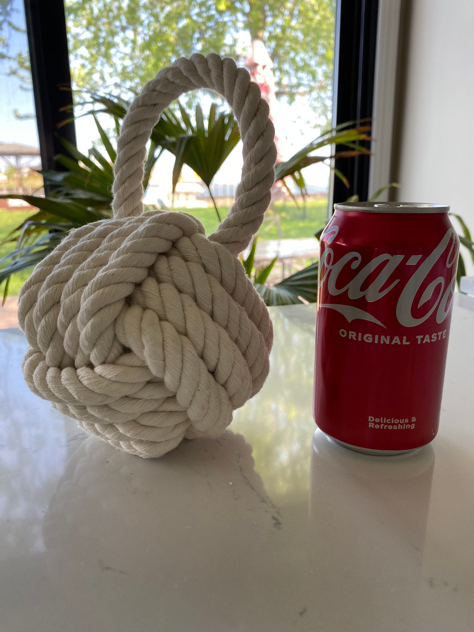 Large Monkey Fist Rope Décor With Loop - Etsy