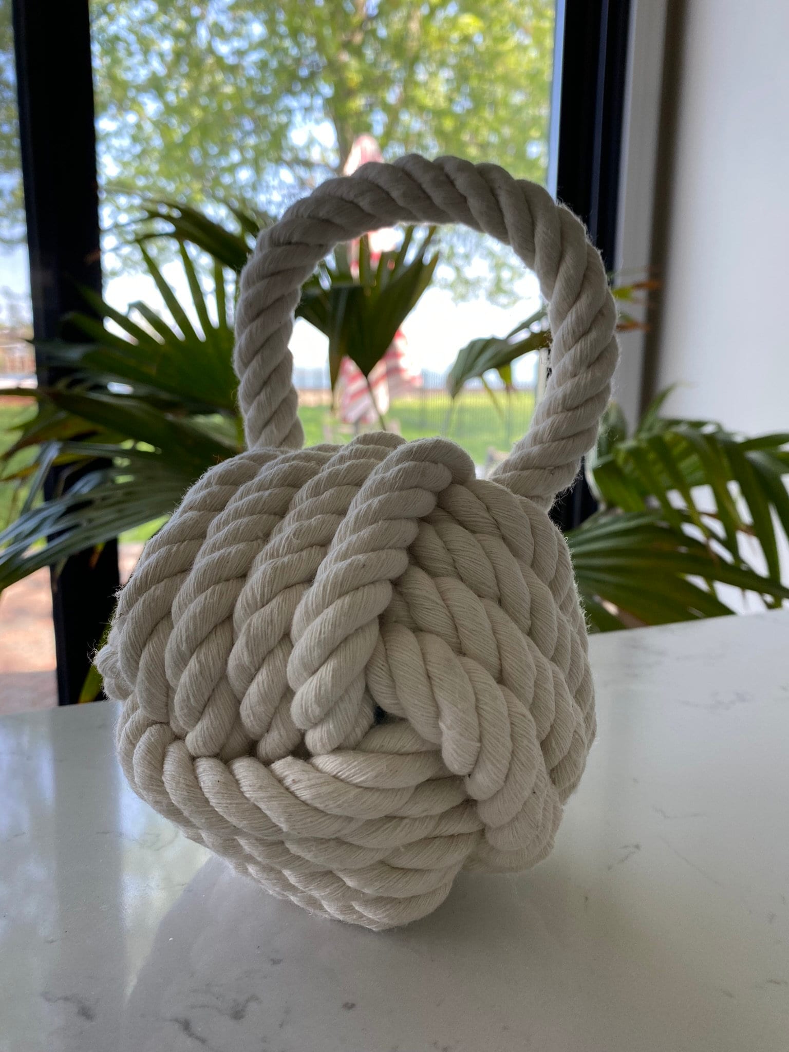 Large Monkey Fist Rope Décor With Loop - Etsy