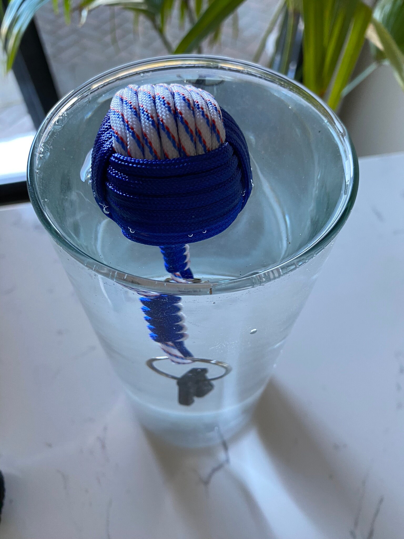 Floating Monkey Fist Keychain - Etsy