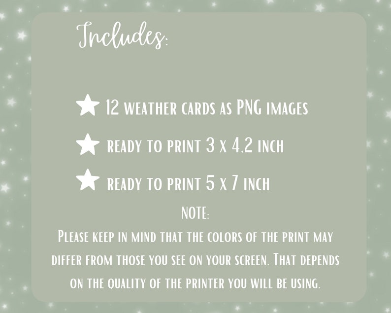 12 Weather Flashcards Toddler Flashcards Montessori - Etsy