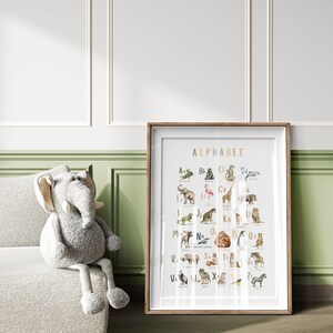 Set of 3 Educational Posters | ABC Poster | Alphabet Poster | Math ...