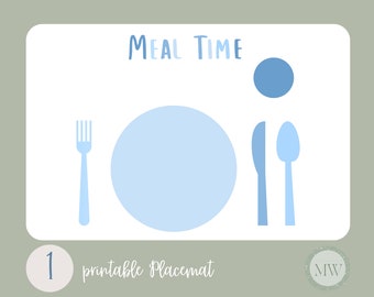 Printable Montessori Placemat Educational Placemat Kids Placemat ...