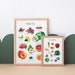 Set of 2 Educational Posters | Fruits Poster | Vegetables Poster ...