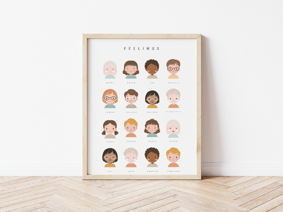 Feelings Poster | Kids Emotions | Montessori Homeschool Decor ...