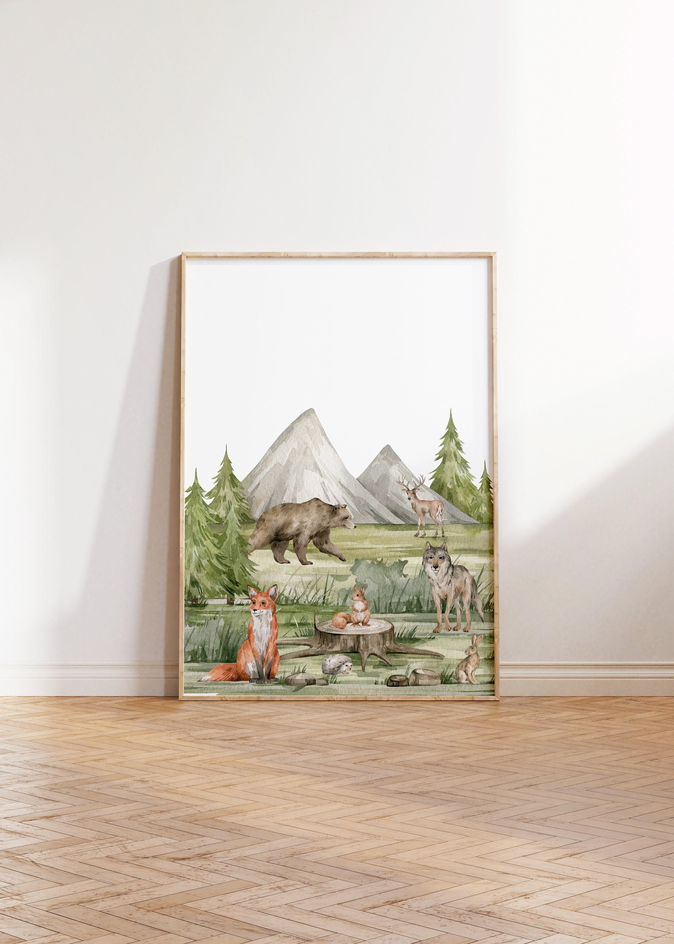 Woodland Animals Poster Woodland Poster Woodland Nursery Classroom ...