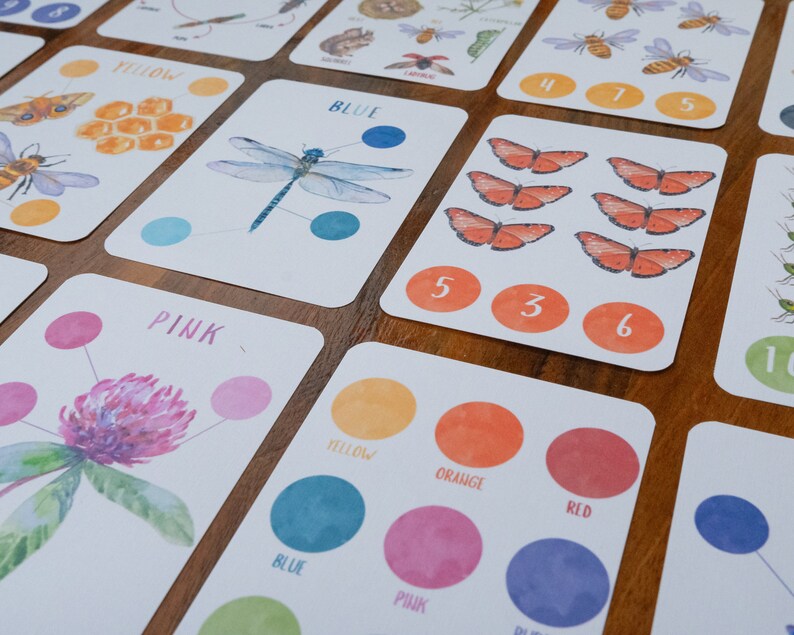 40 Spring Flashcards | Color Flashcards | Counting Flashcards | Nature ...