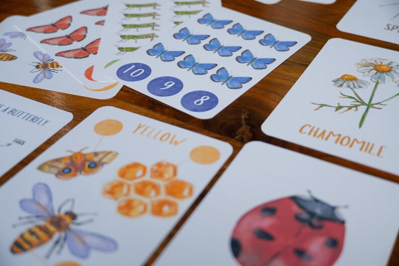 40 Spring Flashcards | Color Flashcards | Counting Flashcards | Nature ...