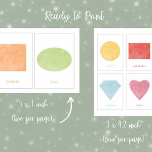 10 Shapes Flashcards | Math Flashcards | Toddler Flashcards | Classroom ...