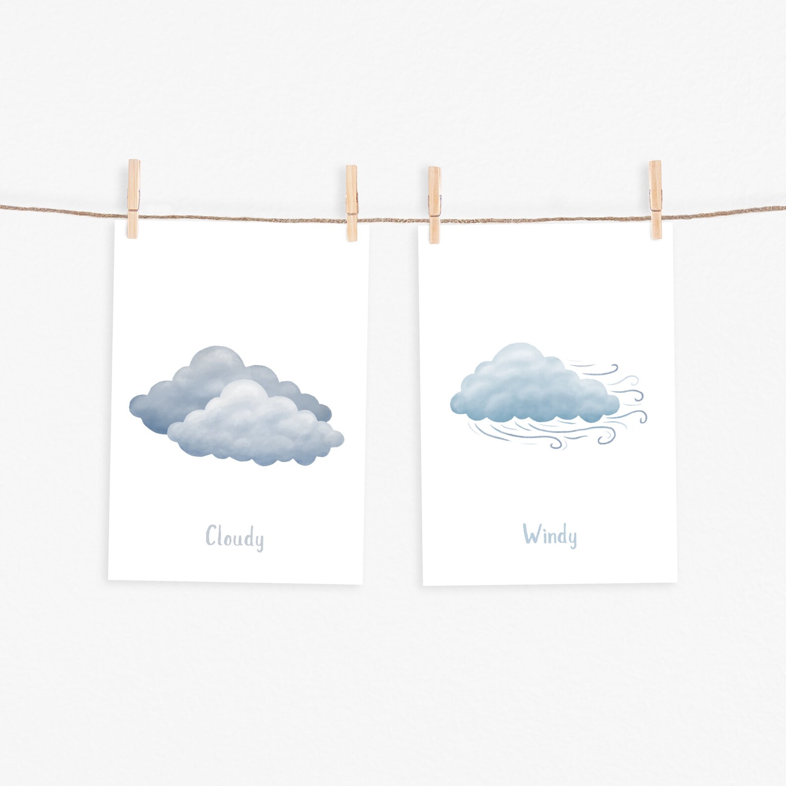 12 Weather Flashcards Toddler Flashcards Montessori - Etsy