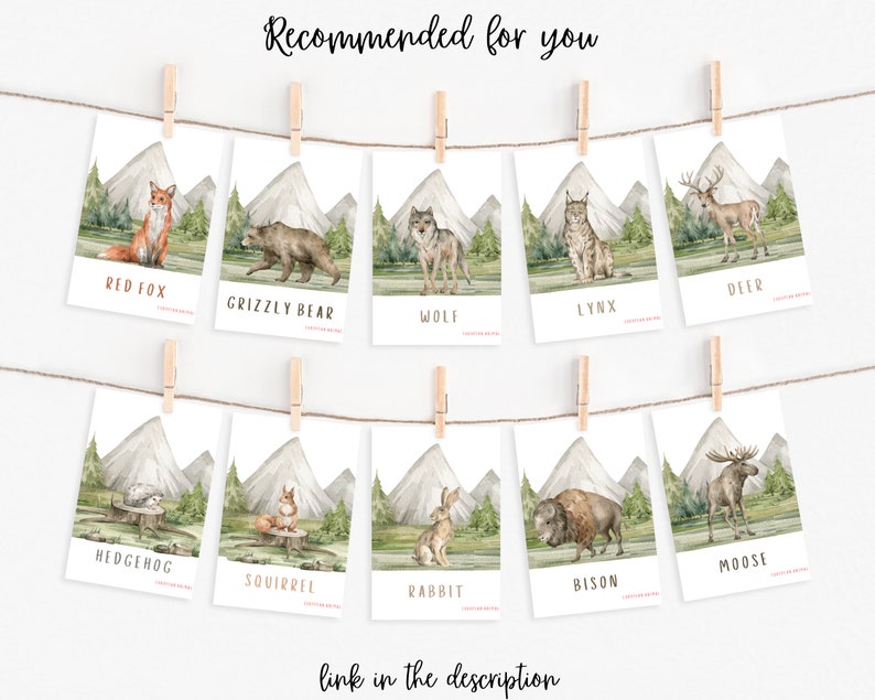 Printable Animal Flashcards Wild Animals Flashcards Kids Flashcards ...