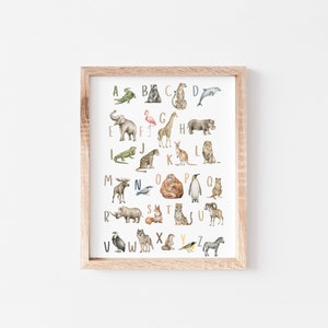 Alphabet Poster | ABC Poster | Animal Alphabet Poster | Educational ...