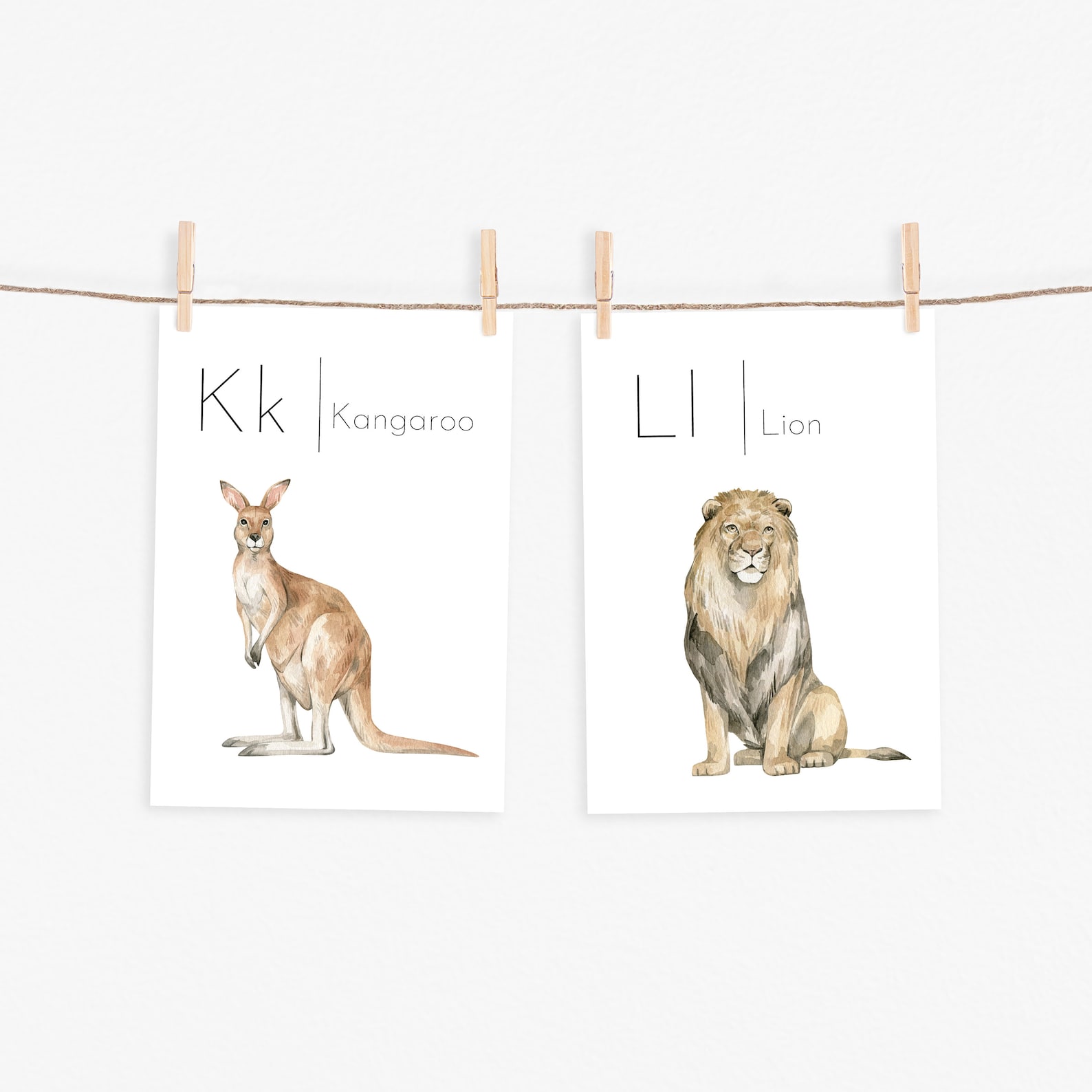 26 Animal Flash Cards Alphabet Flashcards Toddler - Etsy