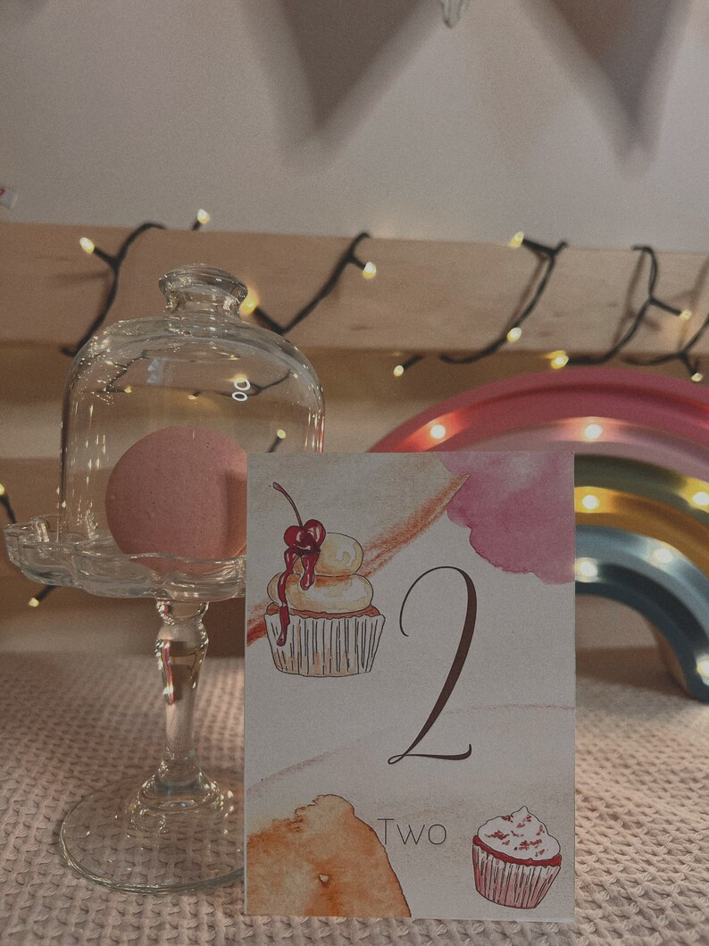 Sweet Sweet Numbers Number Flashcards Learning Numbers - Etsy