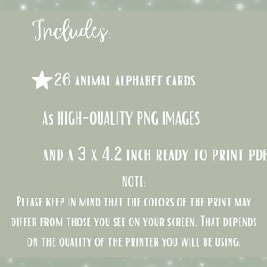 26 Animal Flash Cards | Alphabet Flashcards | Toddler Flashcards ...