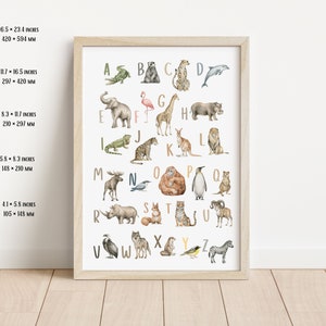 Alphabet Poster | ABC Poster | Animal Alphabet Poster | Educational ...