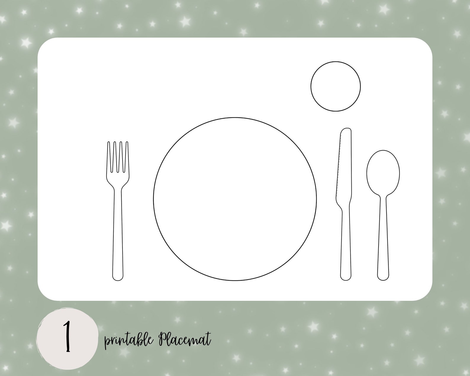 Printable Montessori Placemat | Educational Placemat | Toddler Placemat ...
