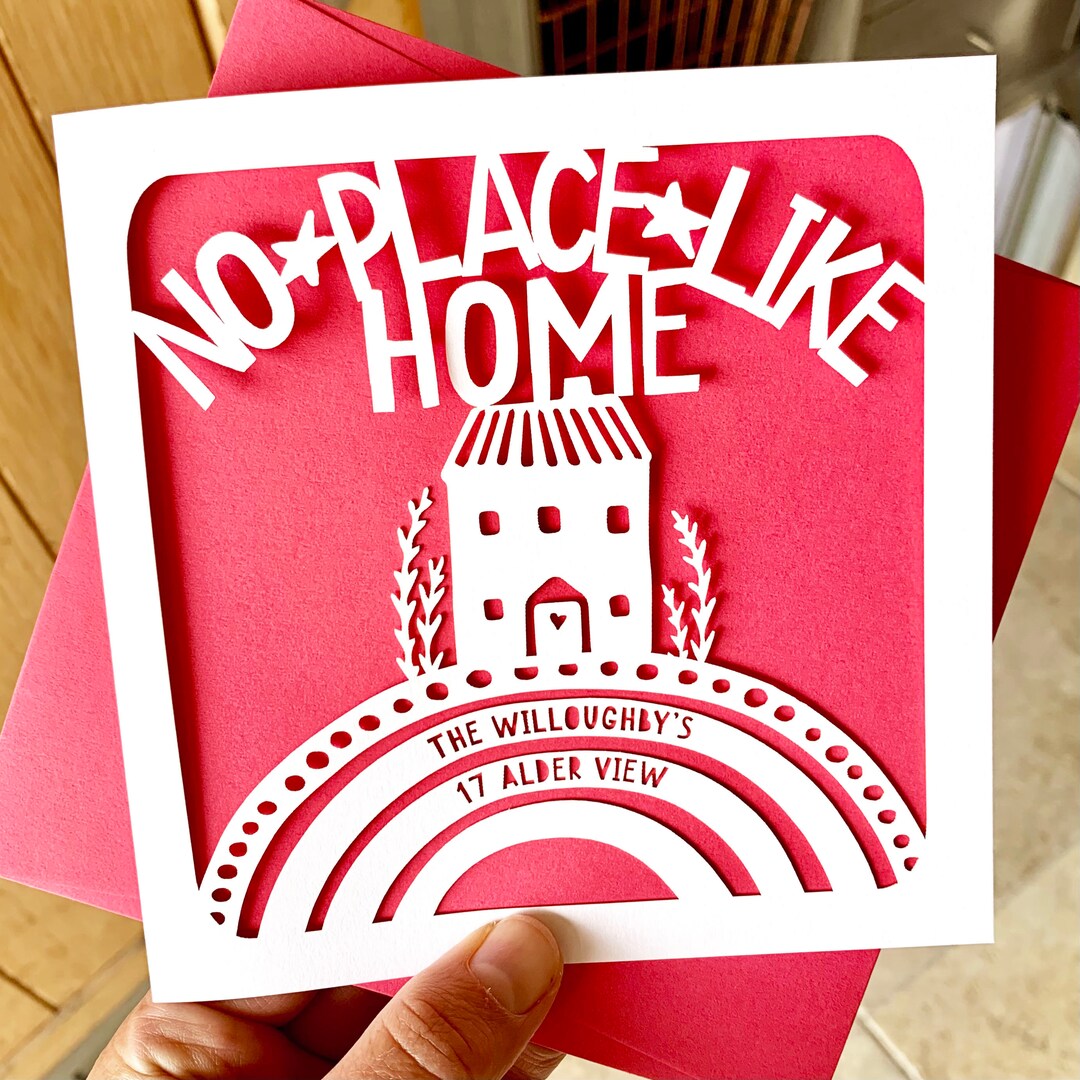 Personalised No Place Like Home Card - Etsy