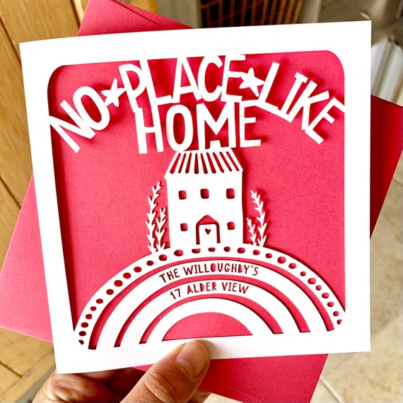 Personalised No Place Like Home Card - Etsy