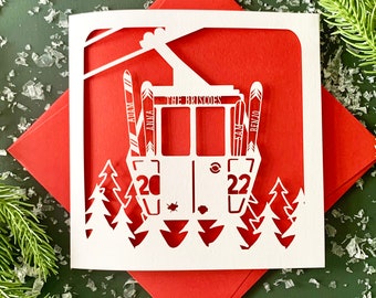 Ski Lift Card - Etsy