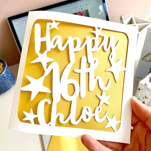 Personalised 16th Birthday Card - Etsy