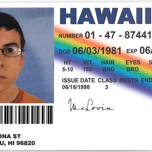 Mclovin Id - Etsy