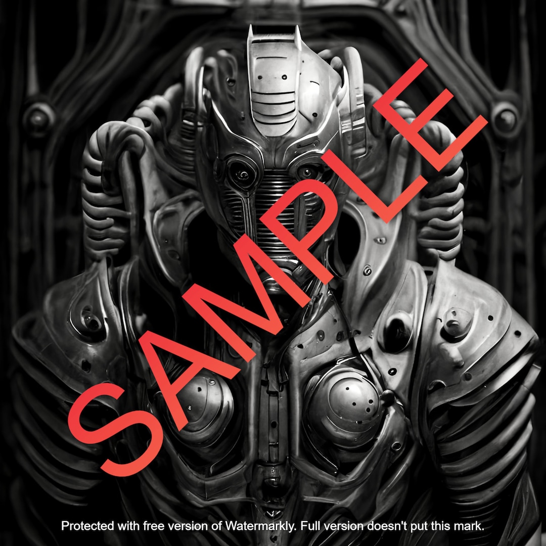 Dr Who Poster Set of 4 HR Giger Style Dr Who Cyberman Prints - Etsy