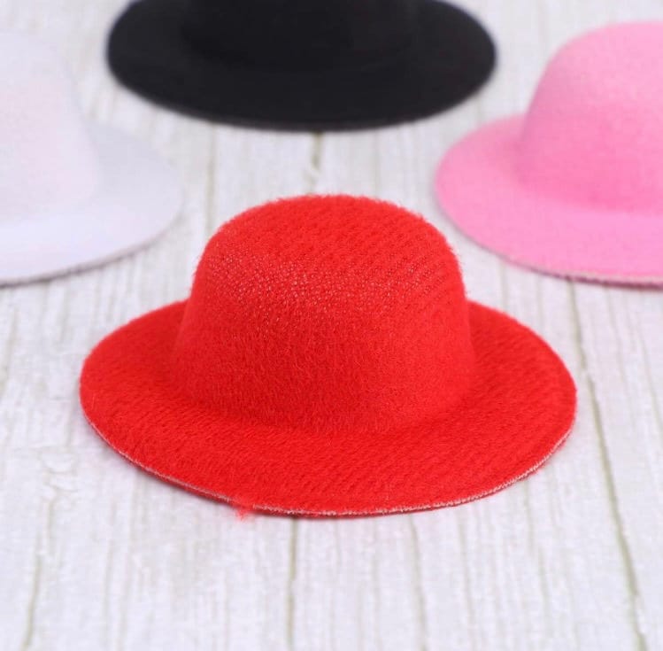 Mini Hats Craft Doll Hats Miniature Hats Top Hats Doll Hair Accessories ...