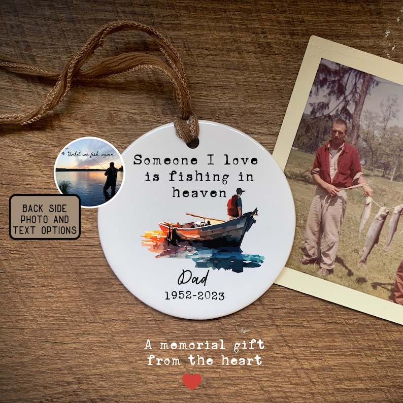 Memorial Gone Fishing in Heaven Someone I Love is Fishing in Heaven ...