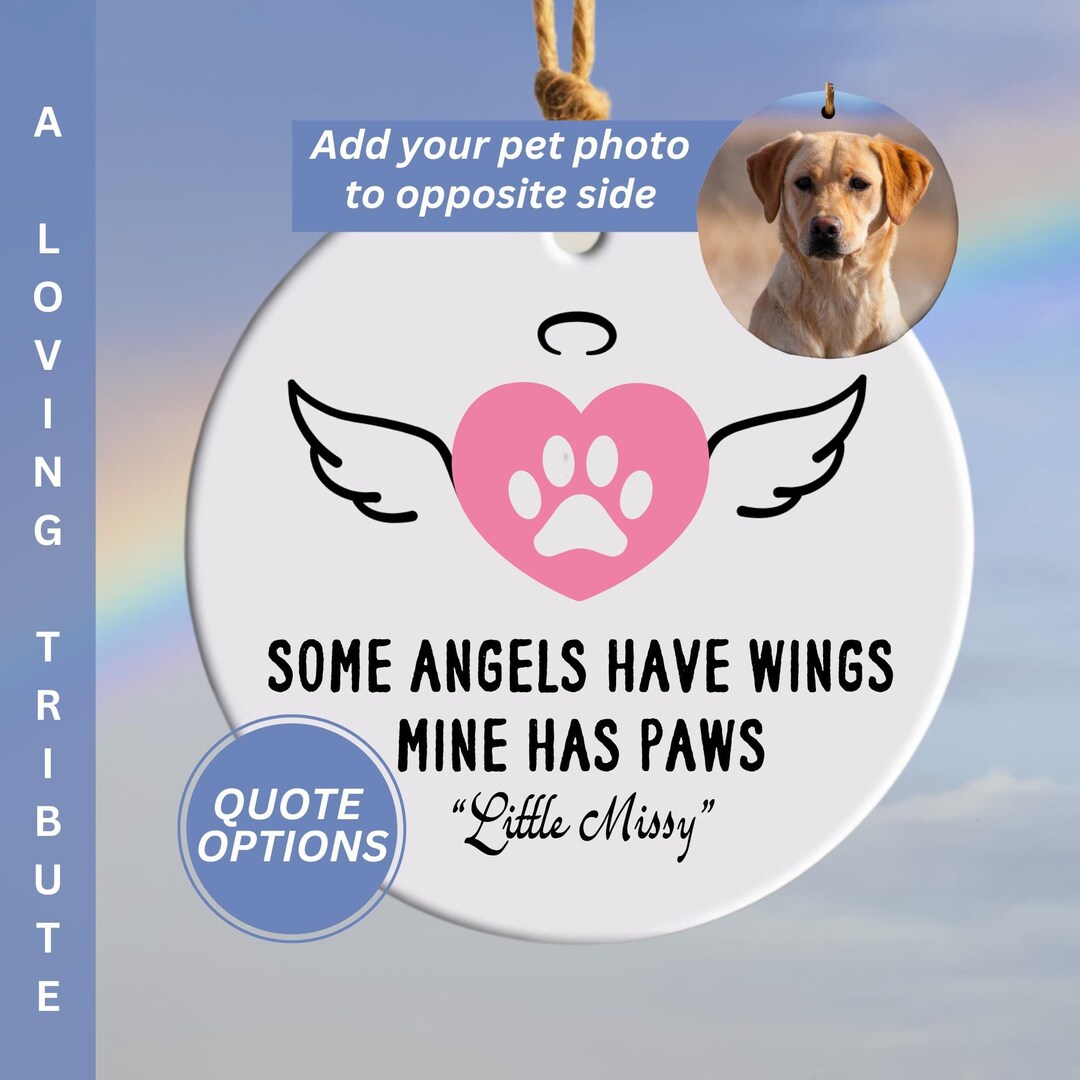 Pet Loss Memory Gift Custom Dog Remembrance Gift Pet Photo Memorial ...