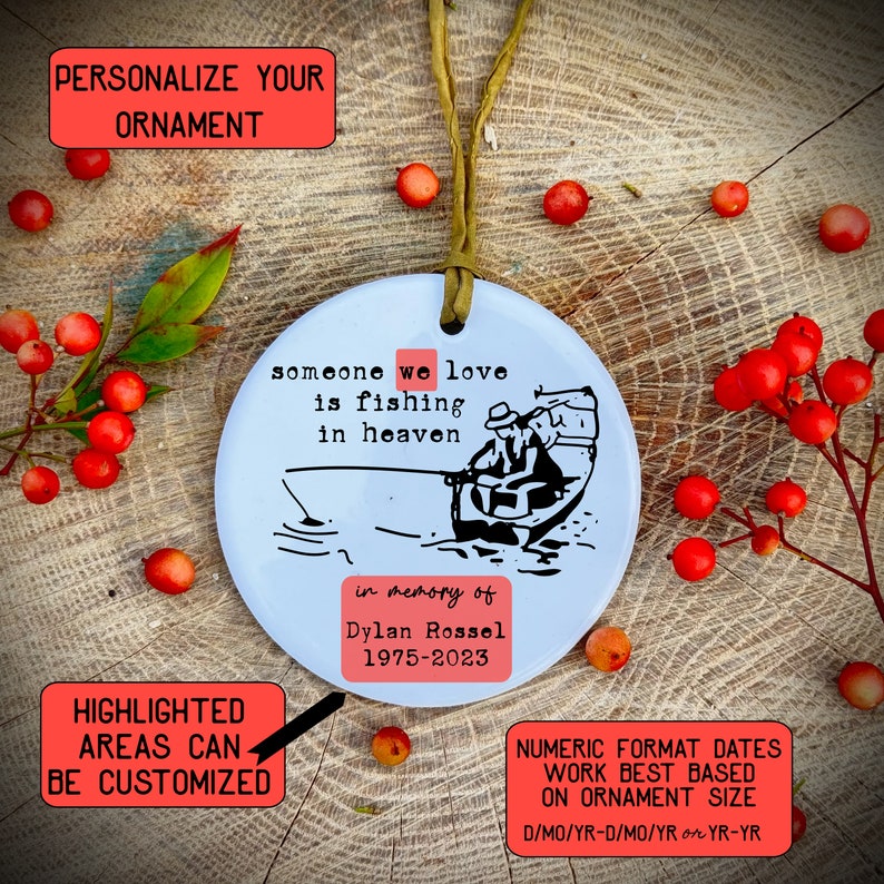 Memorial Gone Fishing in Heaven Someone I Love is Fishing in Heaven ...