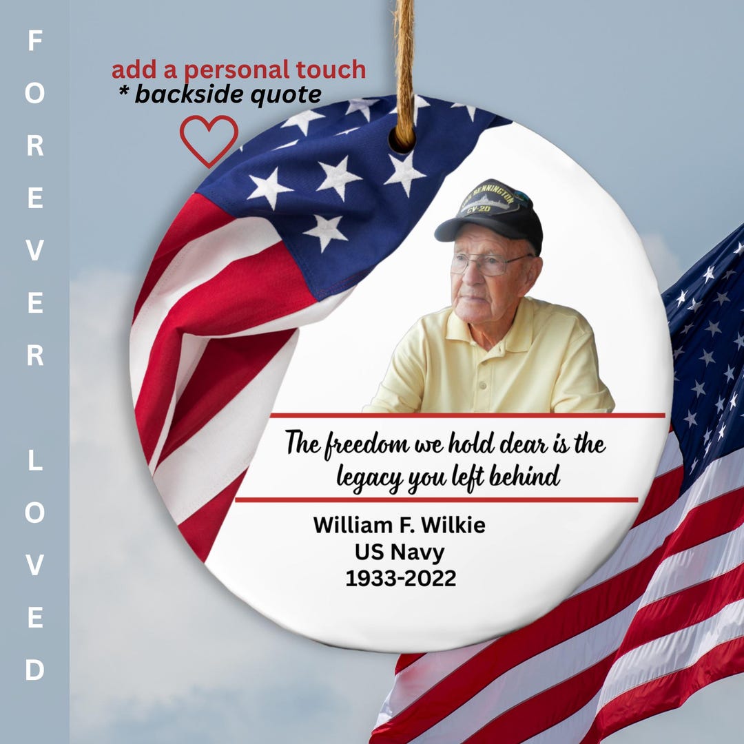 Military Photo Gift Remembrance Personal Memory of Soldier Veteran ...