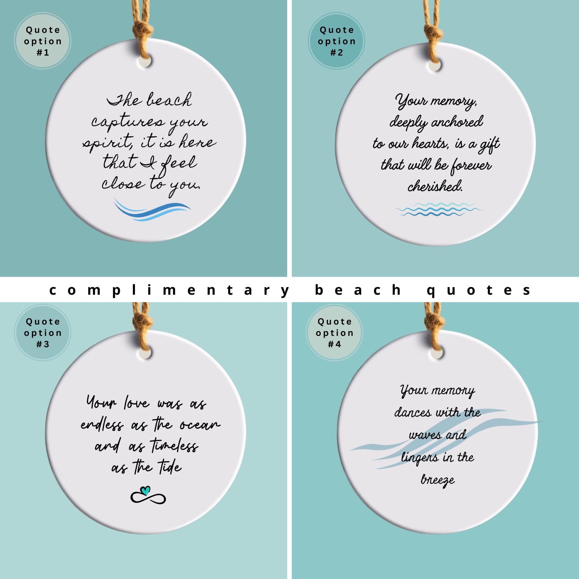 Beach Remembrance Memorial Gift Beach Memories Loss of Loved One in ...